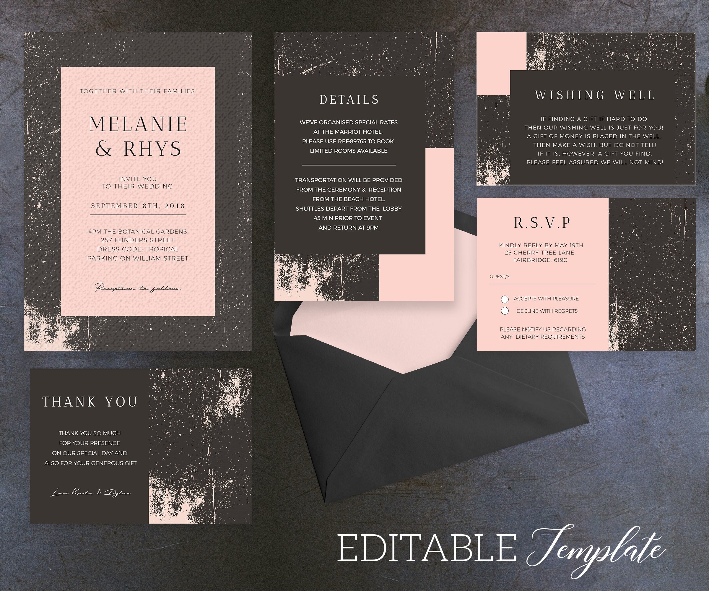 Blush Welcome Sign EDITABLE TEMPLATE Rustic Bridal Shower - Etsy