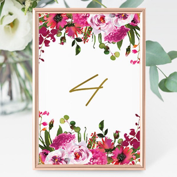 Tea Party Table Numbers - Etsy