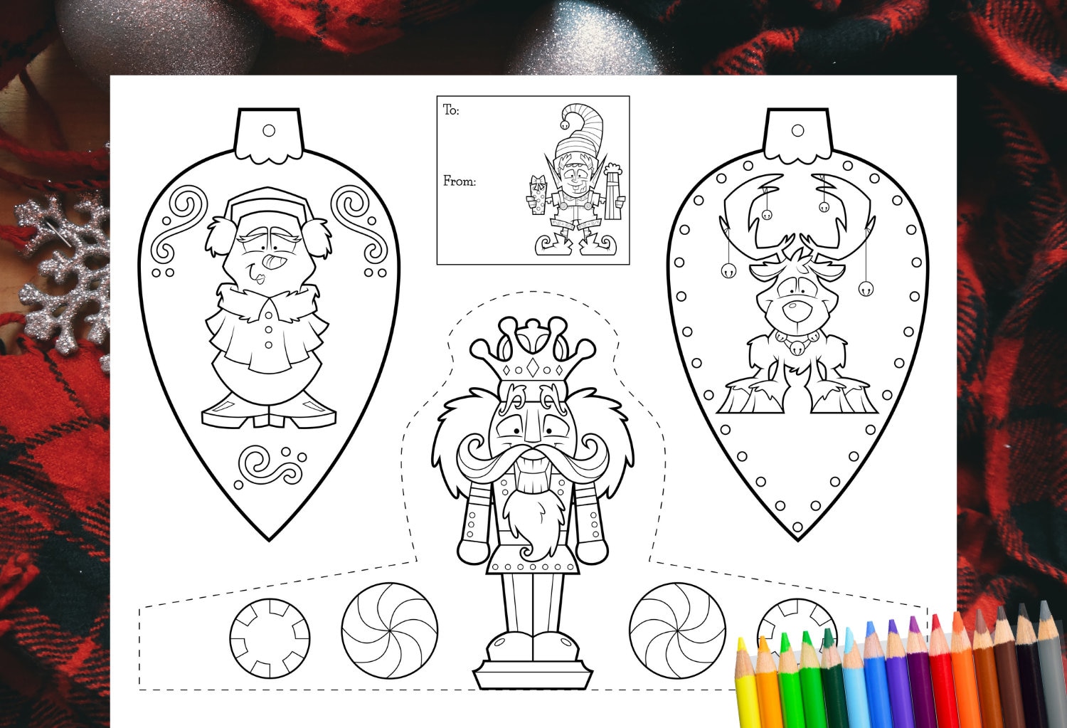 Printable Christmas Coloring Pages / Crafts for Kids / Christmas ...