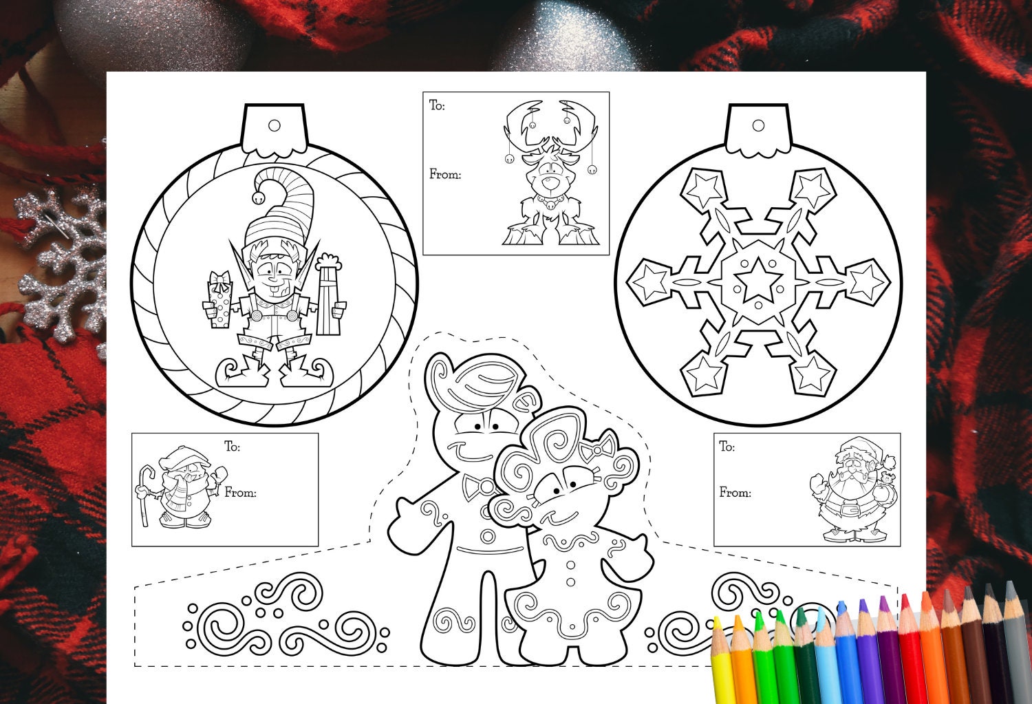 Printable Christmas Coloring Pages / Crafts for Kids / Christmas ...