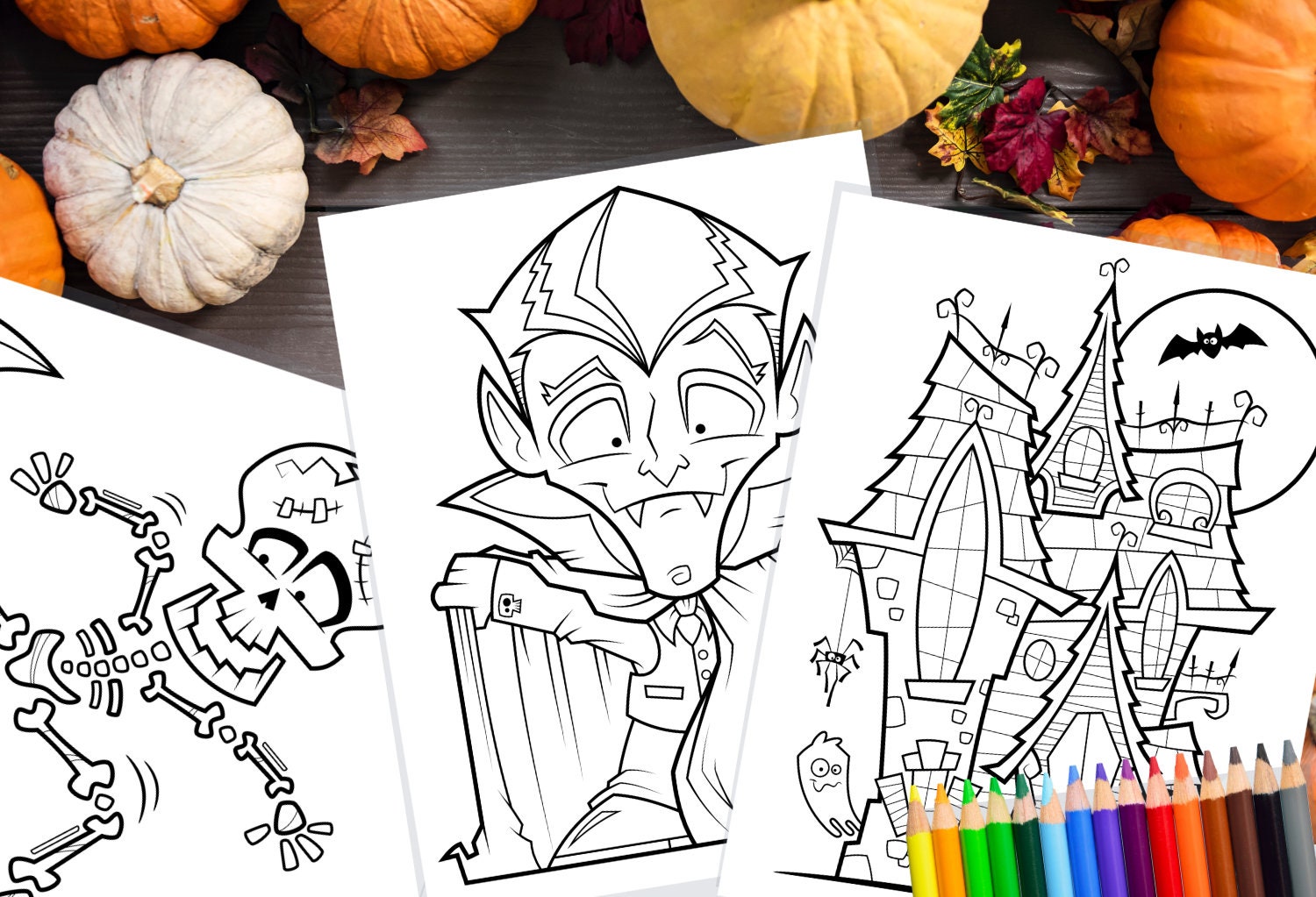 Printable Halloween Coloring Pages / Crafts for Kids / Art for Kids ...