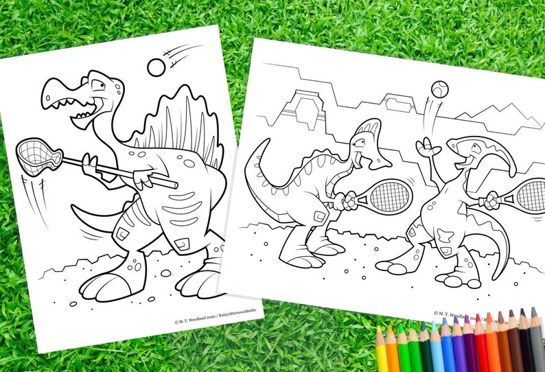 Printable Dinosaur Coloring Pages / Crafts for Kids / Art for Kids ...