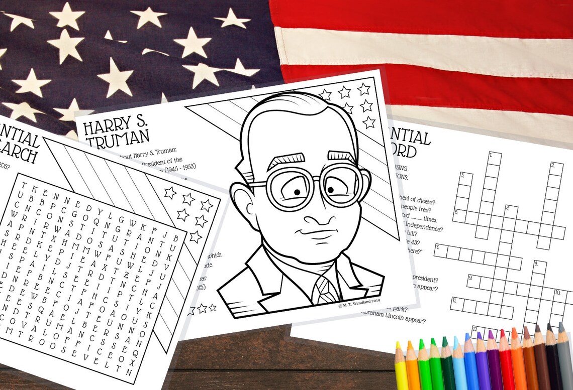 Printable President Coloring Pages / History for Kids / Crafts for Kids ...