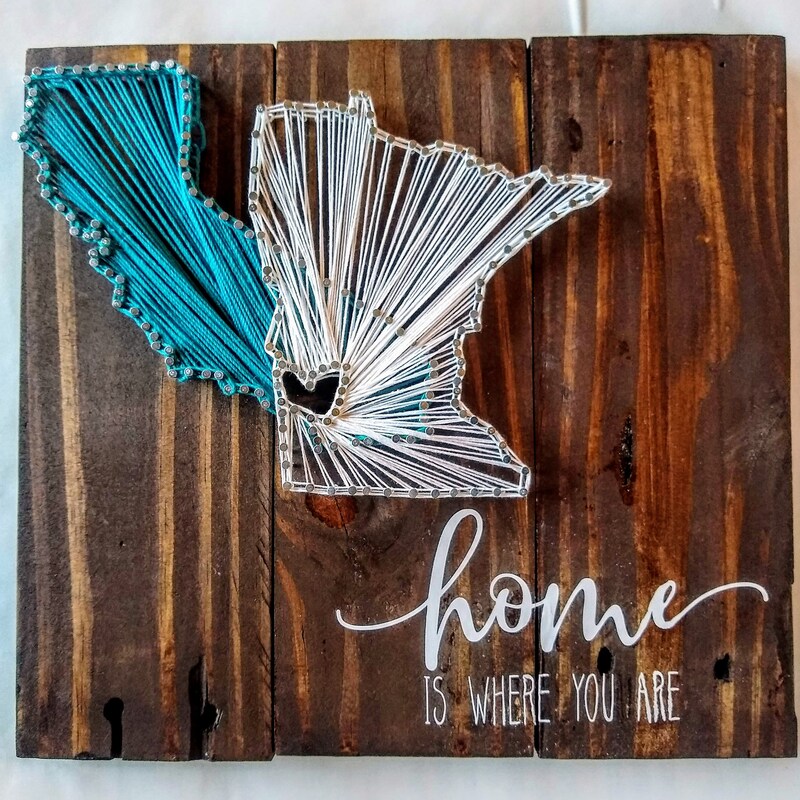 Two State String Art - Etsy