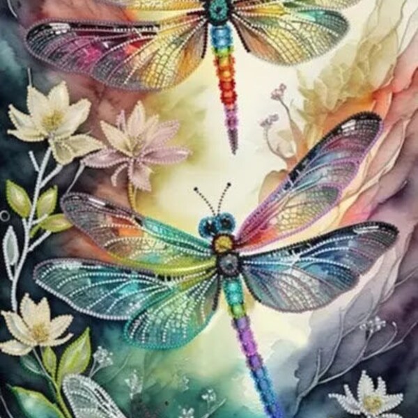 Dragonfly Embroidery Kit - Etsy