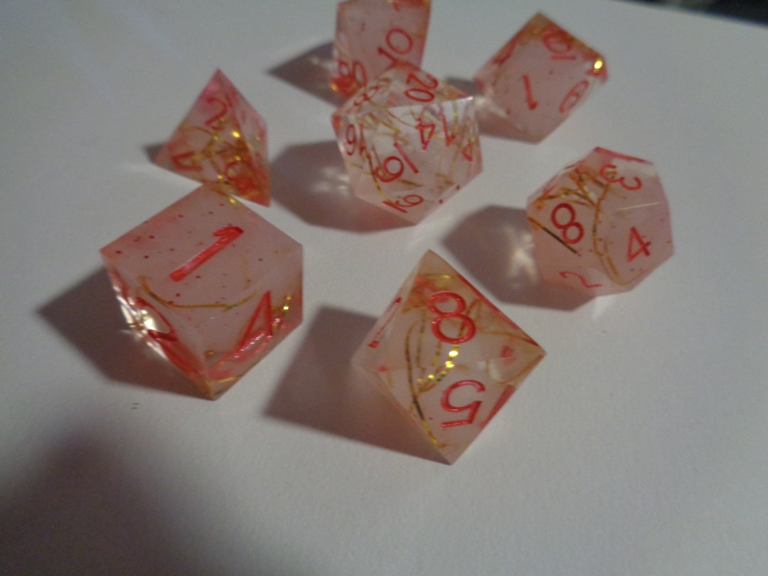 Gold String Dice Set 7 Pieces - Etsy