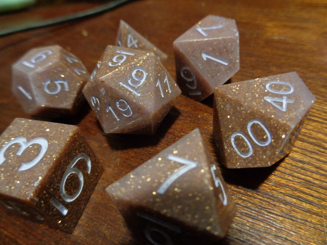 Lavender Sand Pastel Dice Set 7 Pieces Dungeons and Dragons - Etsy