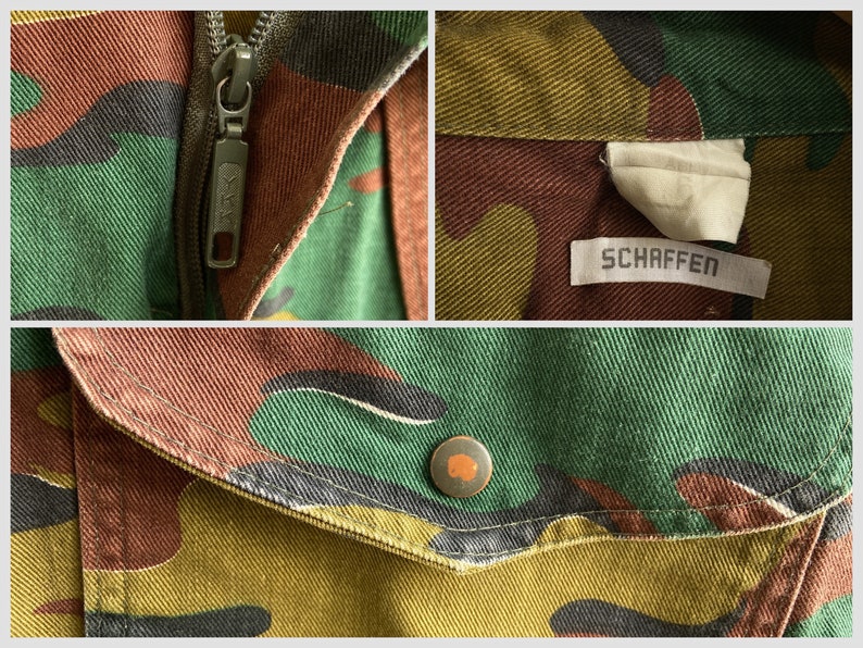 Vintage Belgium Camo Jacket Paratrooper Smock Jigsaw Camo - Etsy