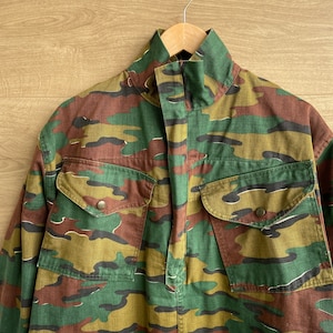 Vintage Belgium Camo Jacket Paratrooper Smock, Jigsaw Camo Airborne ...