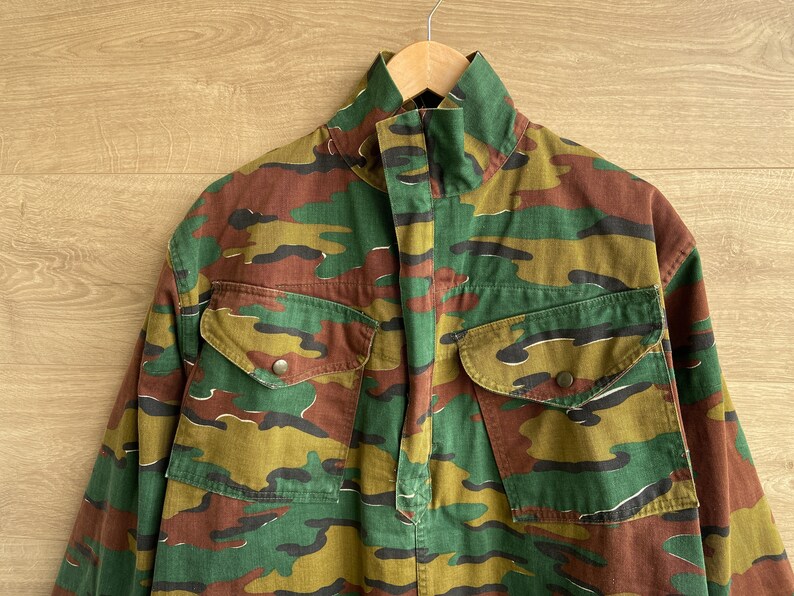 Vintage Belgium Camo Jacket Paratrooper Smock, Jigsaw Camo Airborne ...