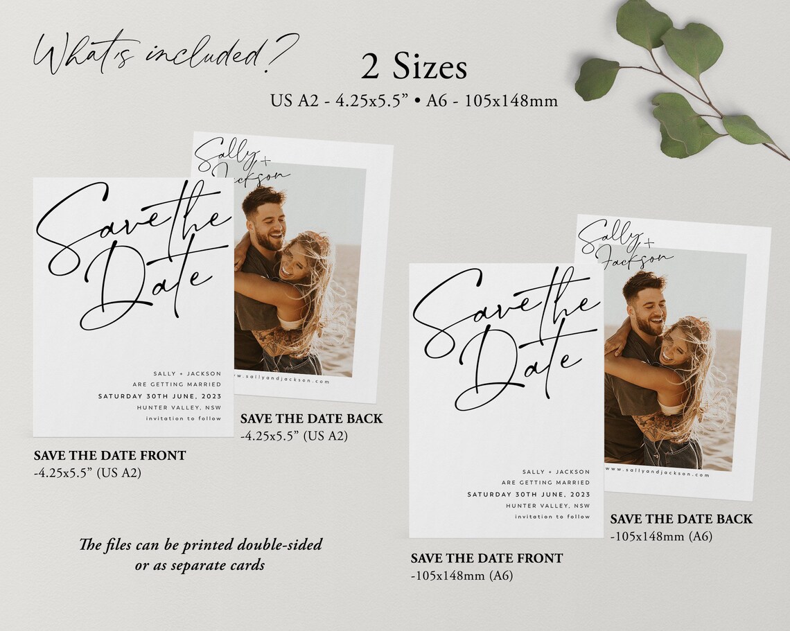Save the Date Template Photo Save the Date Editable Save Our | Etsy