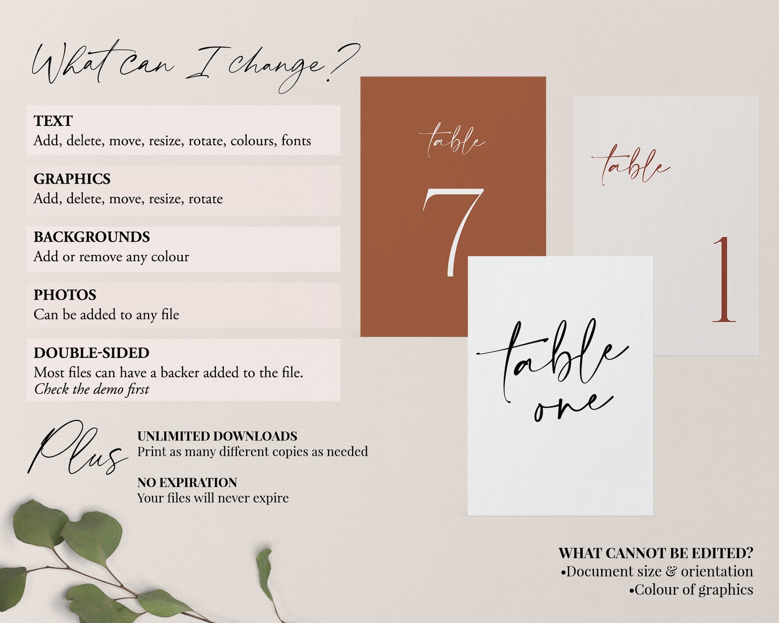 Modern Wedding Table Numbers Wedding Table Numbers Template - Etsy