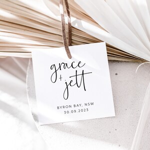 Round Wedding Gift Tags, Thank You Gift Tags for Wedding, Bonbonniere ...