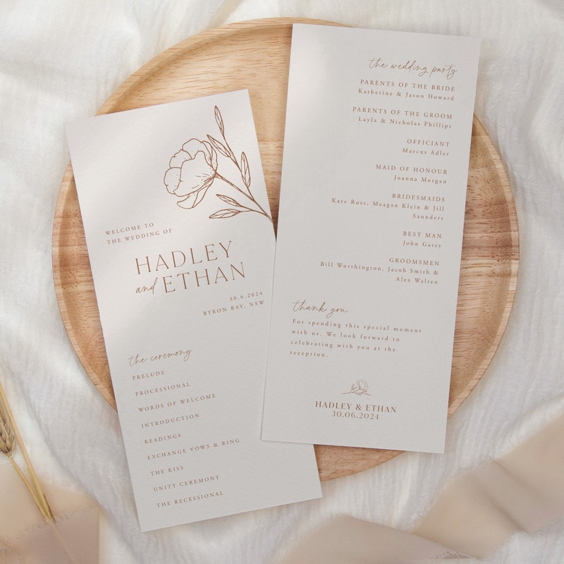 Wedding Programs - Etsy