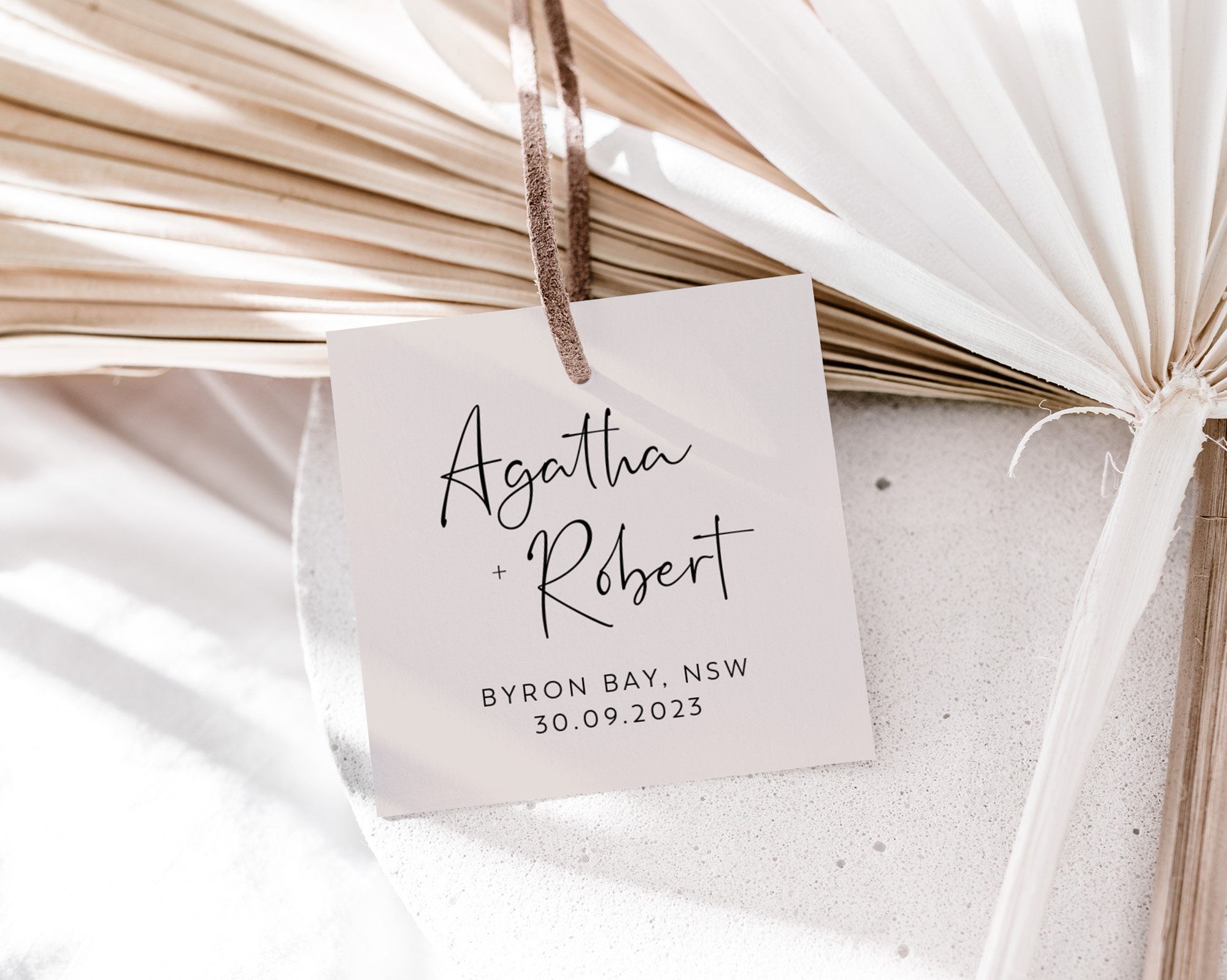 Wedding Favor Tag Template Minimalist Favour Tag Printable | Etsy