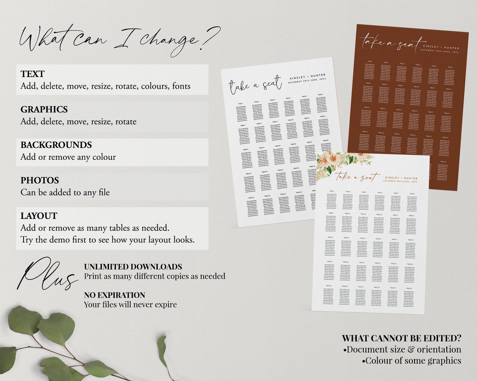 Seating Chart Wedding Seating Chart Modern Seating Chart | Etsy