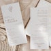 Boho Wedding Program Template, Modern Wedding Program, Minimalist Program, Editable Programs ...