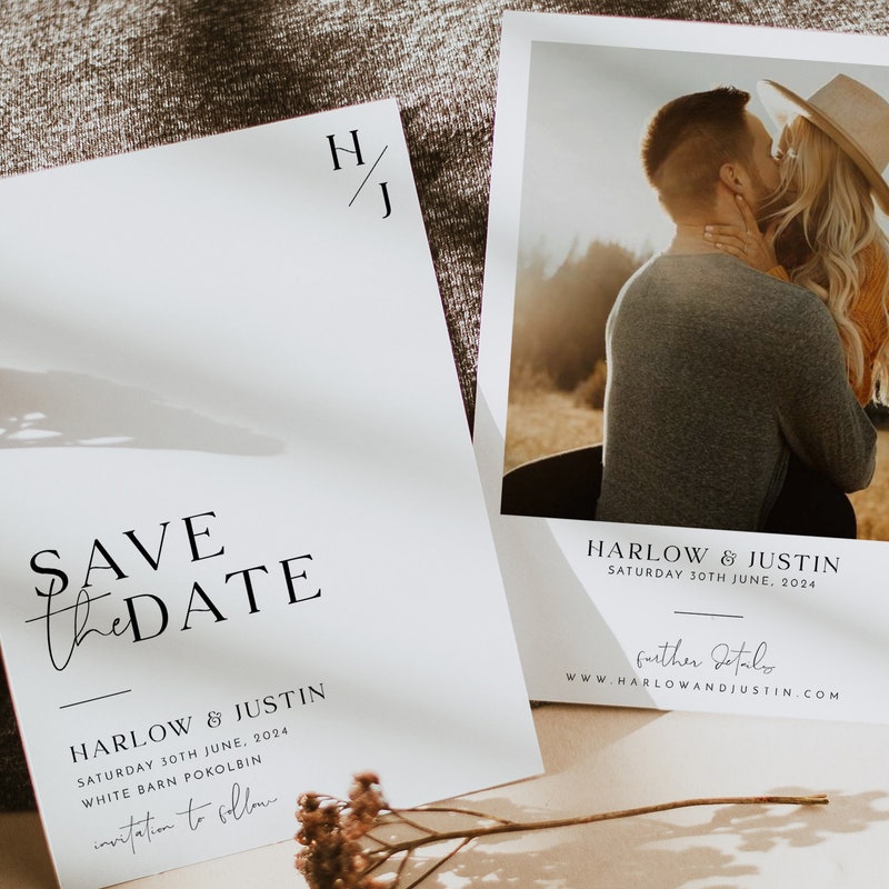 Save the Date Minimalist - Etsy