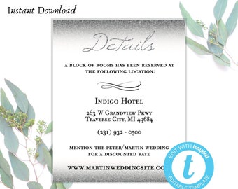 Invitation insert | Etsy