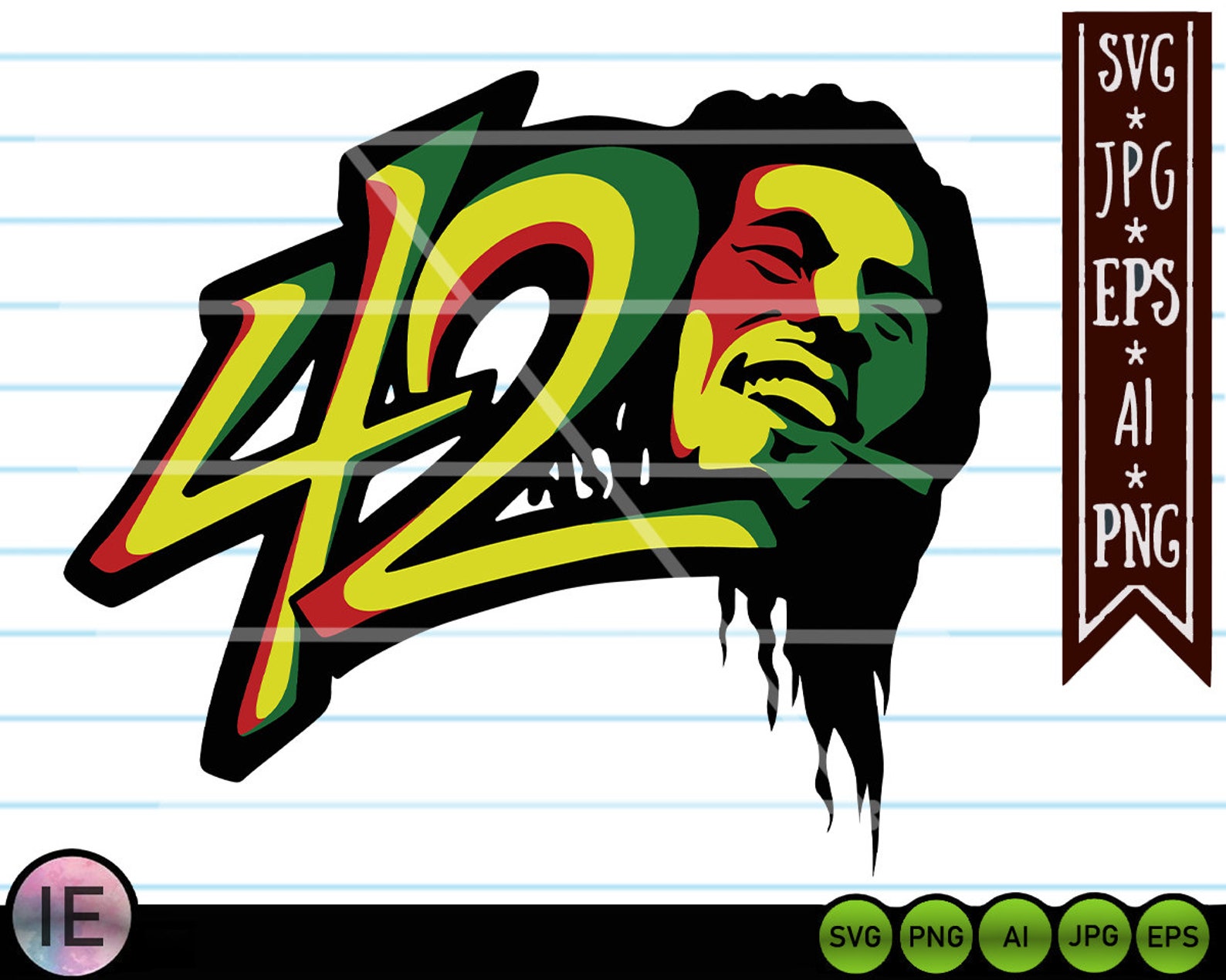 BOB MARLEY 420 Svg Silhouette Svg Png Bob Marley Svg Files for - Etsy