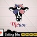 Cow With Bandana Merica Svg File Silhouette Patriotic Svg Files Cow ...