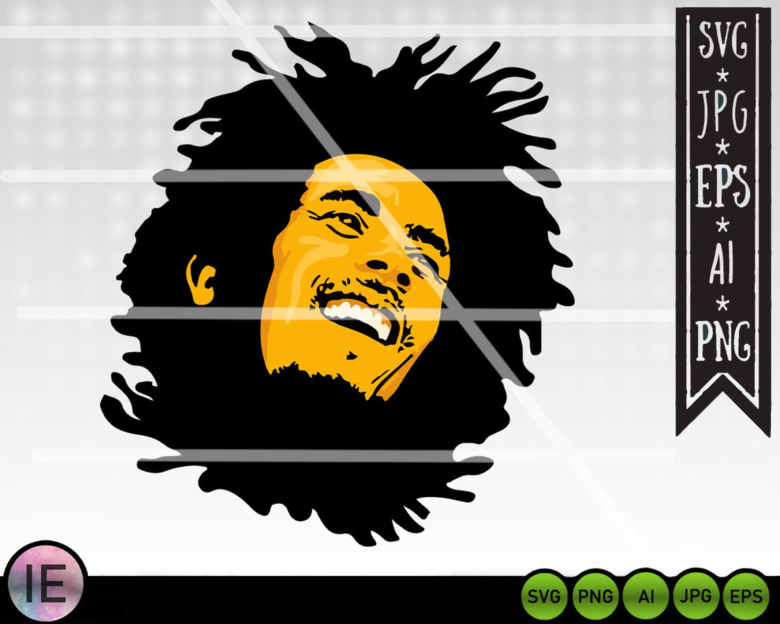Bob Marley SVG Cut Files for Cricut Silhouette Printable - Etsy Ireland