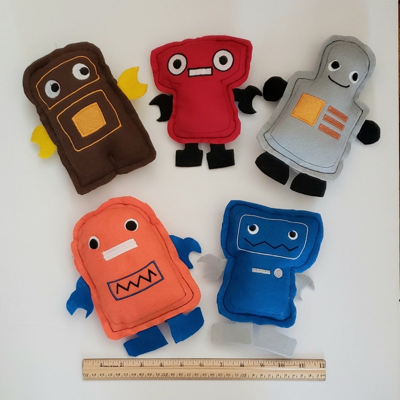 Stuffed Robot - Etsy