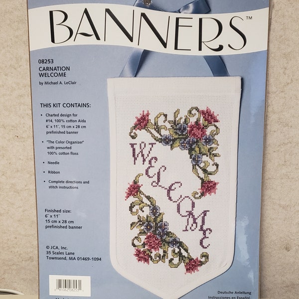 Cross Stitch Banner - Etsy