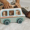 Wooden Bus With 6 Passengers Toy, Montessori Bus Toy, Wooden Toy Bus ...