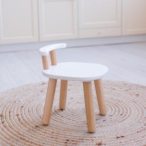 White Toddler Chair, Nursery Furniture, Kids Wooden Chair, Timeout ...