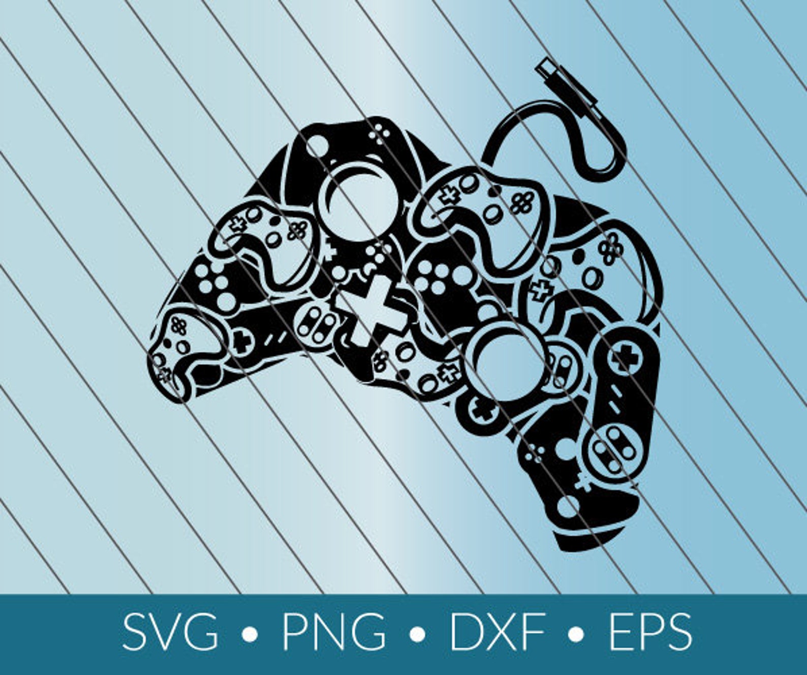 Game Console montage xbox SVG download png eps dxf cricut | Etsy