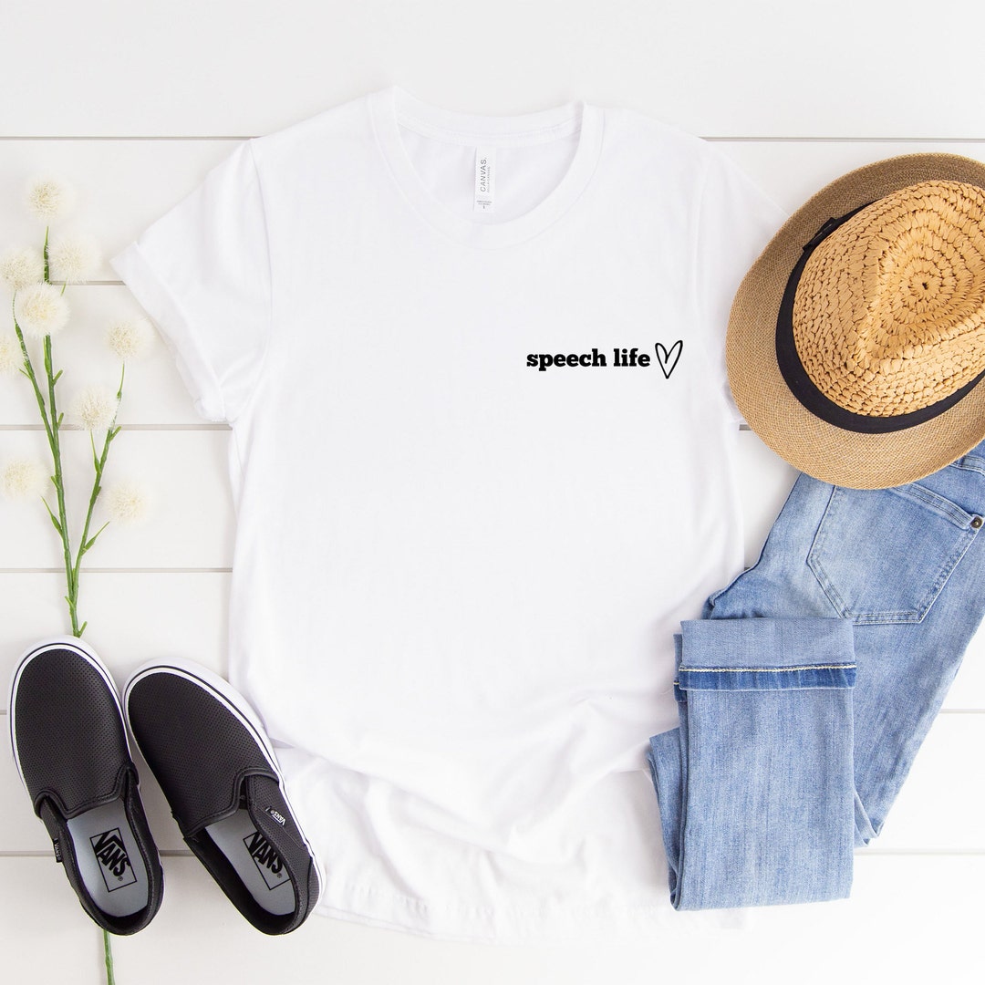 Speech Life Tee/ Speech Teacher Shirt/ SLP Shirt/ Back to School Shirt ...