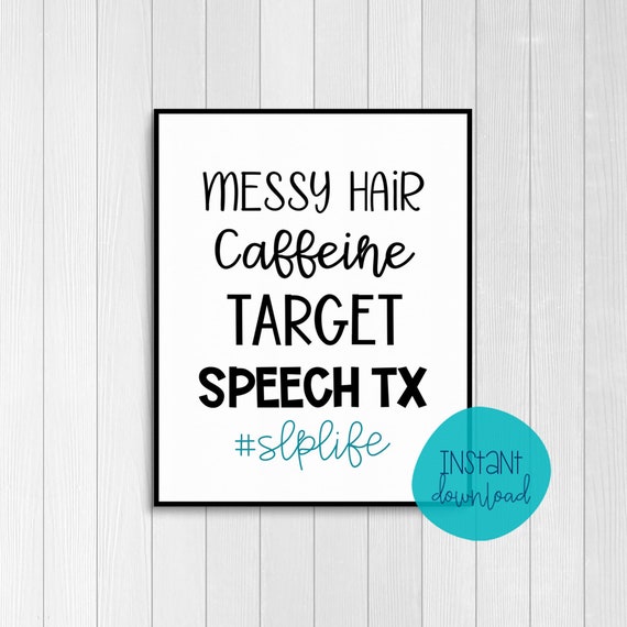 The Life of an SLP Gift This Printable to Your Favorite SLP | Etsy