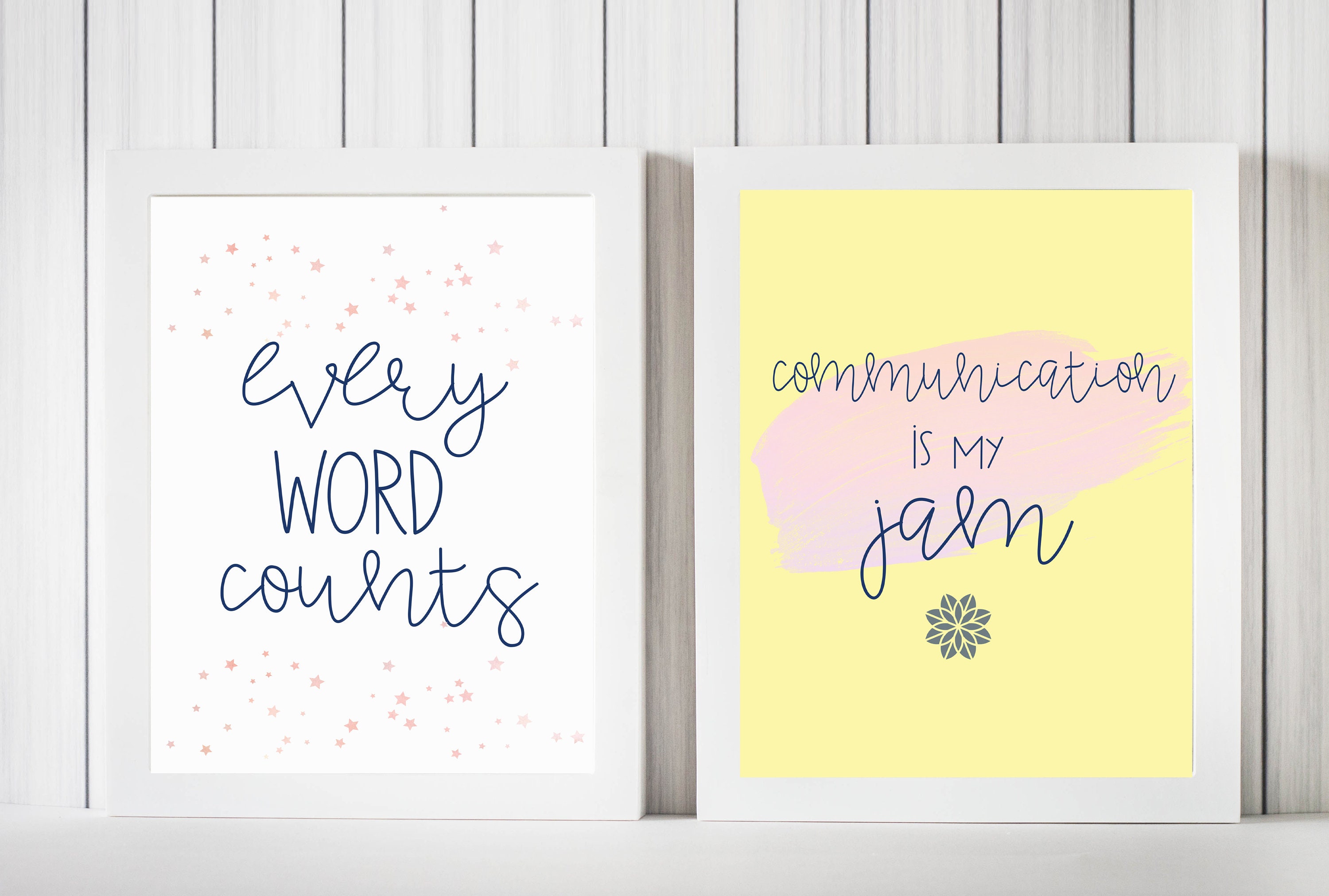 Every Word Counts, SLP Gift, Speech Room Art, Speech Teacher Thank You ...