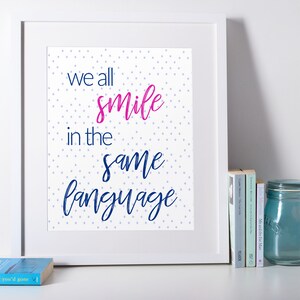 We All Smile in the Same Language, Gift for Speech-language Pathologist ...