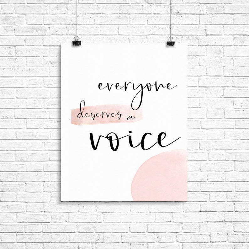 Everyone Deserves a Voice, Speech Therapist Gift, Gift for Speech ...