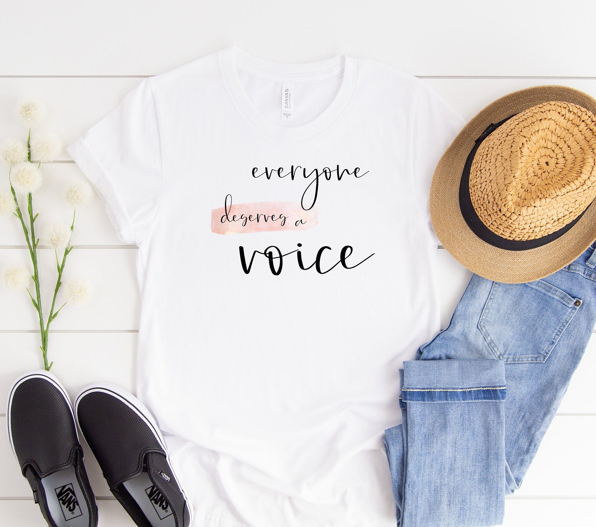 Everyone Deserves a Voice, Speech Therapy Decor, Speech Therapist Gift ...