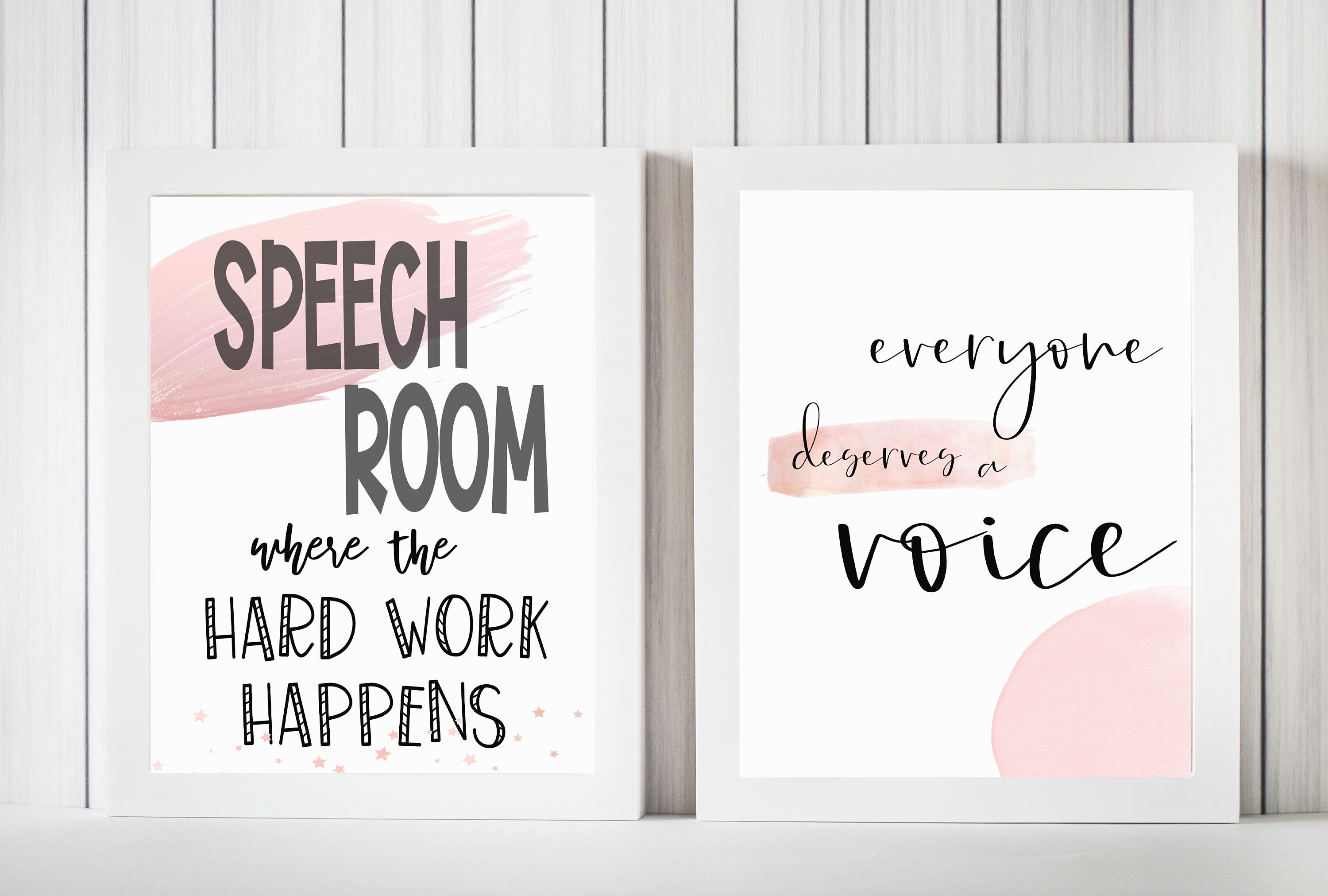 Everyone Deserves a Voice Speech Therapy Decor Speech | Etsy