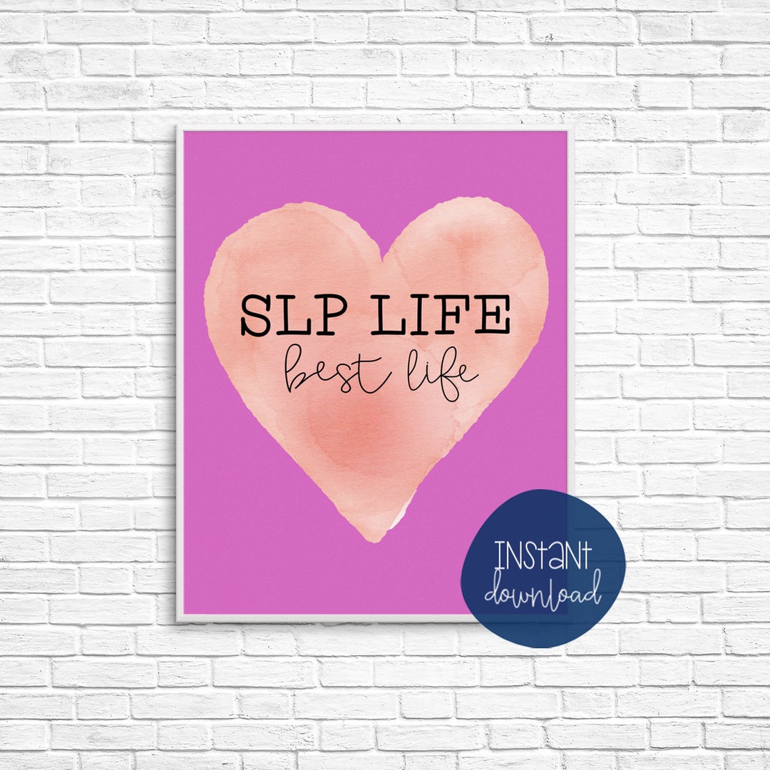SLP Life BEST Life! If You Love Pink, This is the Perfect Printable for ...