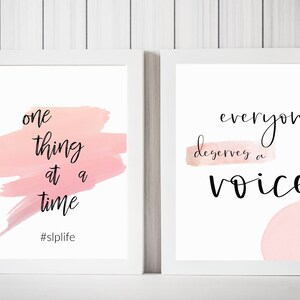 Everyone Deserves a Voice, Speech Therapy Decor, Speech Therapist Gift ...