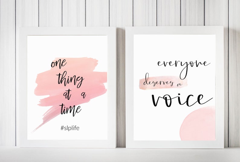 Everyone Deserves a Voice, Speech Therapy Decor, Speech Therapist Gift ...