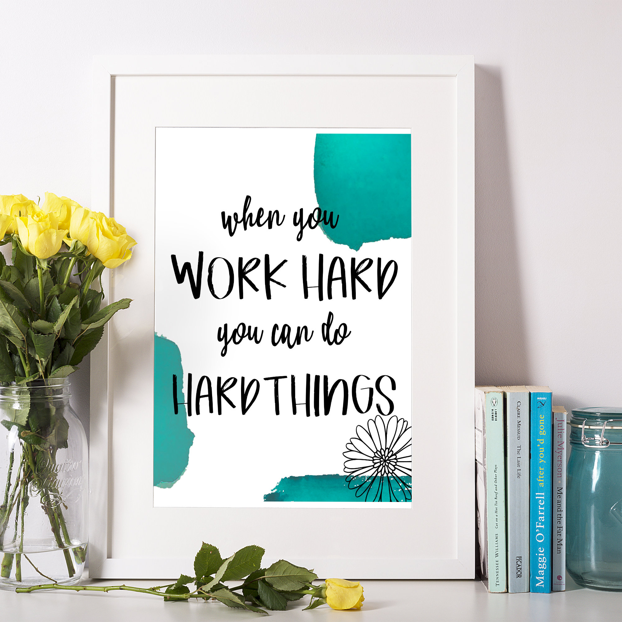 When You Work Hard You Can Do Hard Things Speech Therapy | Etsy