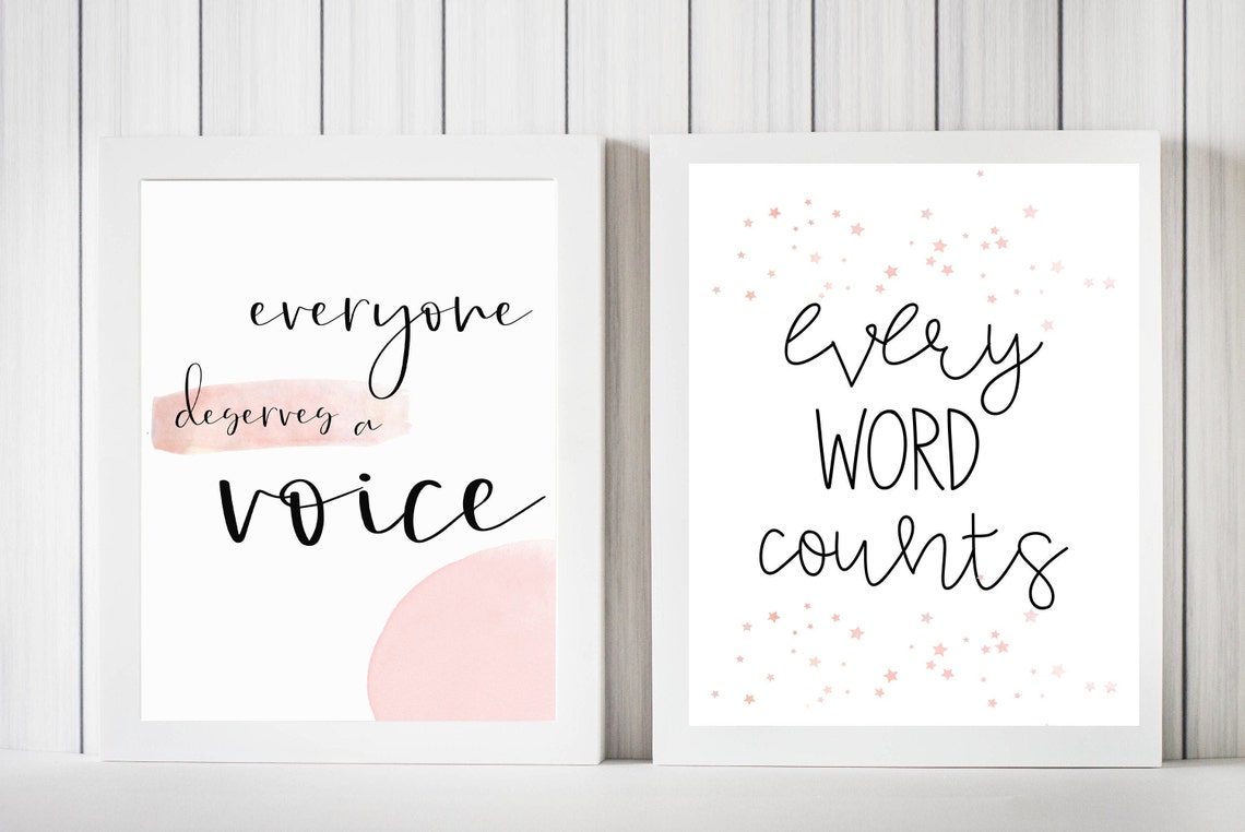 Everyone Deserves a Voice Speech Therapy Decor Speech | Etsy