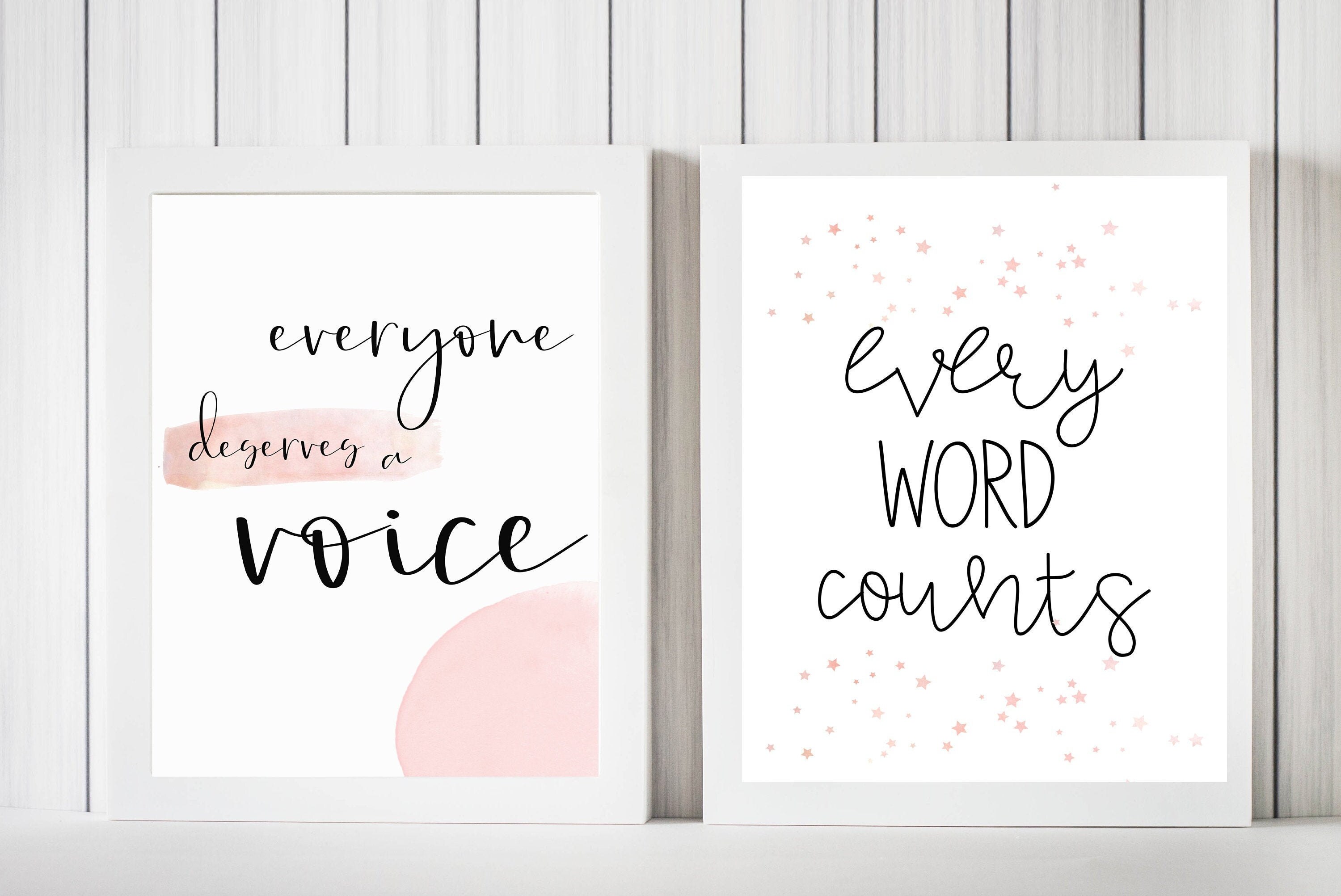 Everyone Deserves a Voice Speech Therapy Decor Speech | Etsy