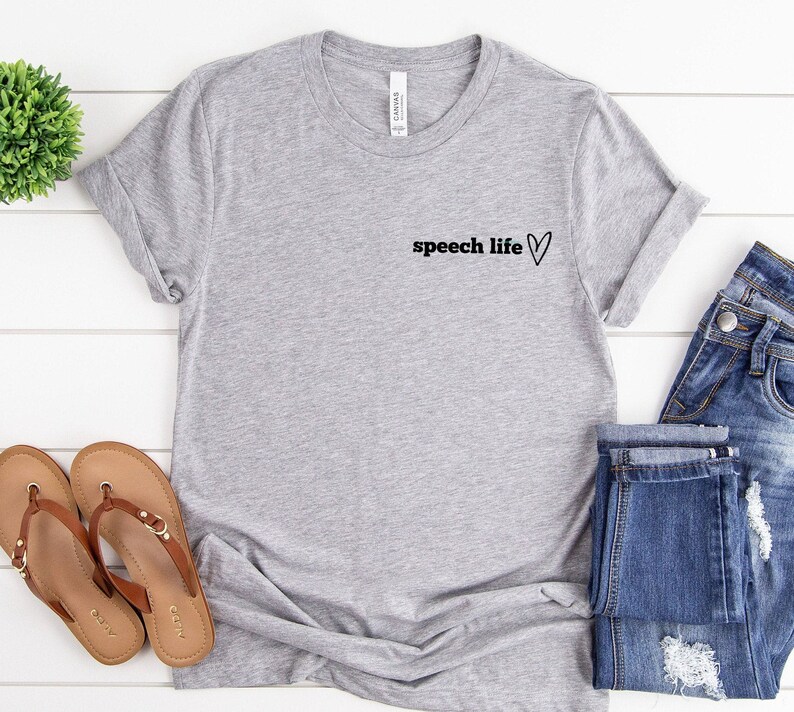 Speech Life Tee/ Speech Teacher Shirt/ SLP Shirt/ Back to School Shirt ...