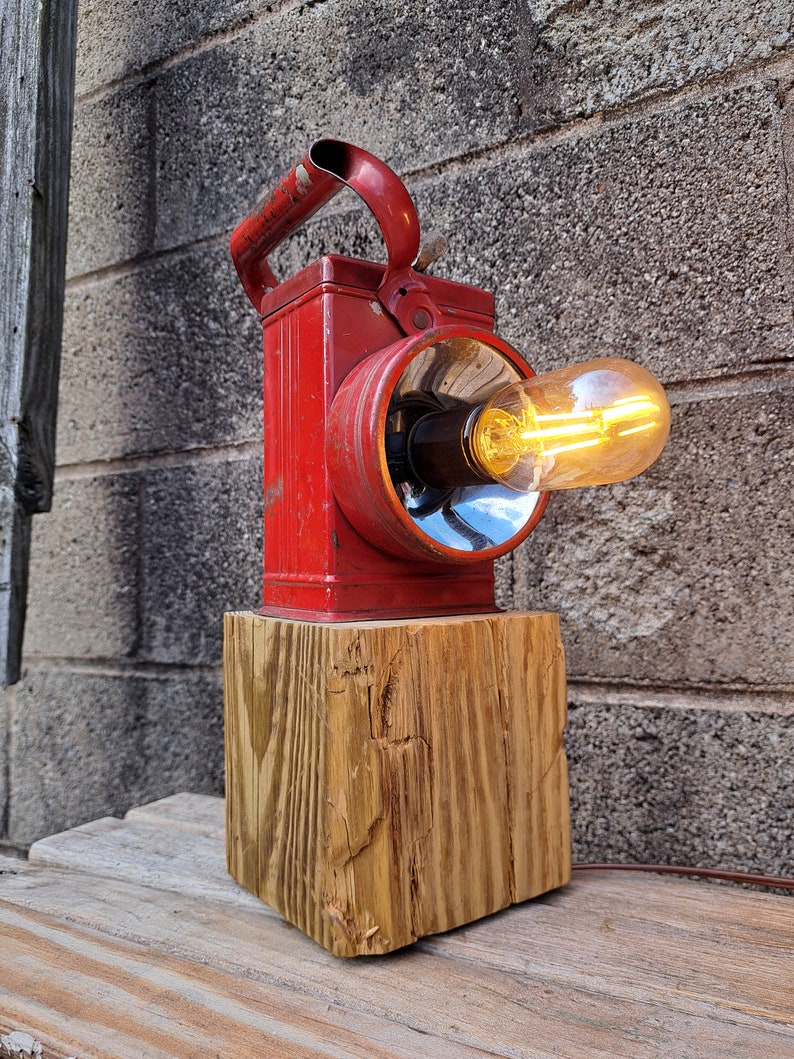 Vintage Railroad Lantern Table Lamps - Etsy