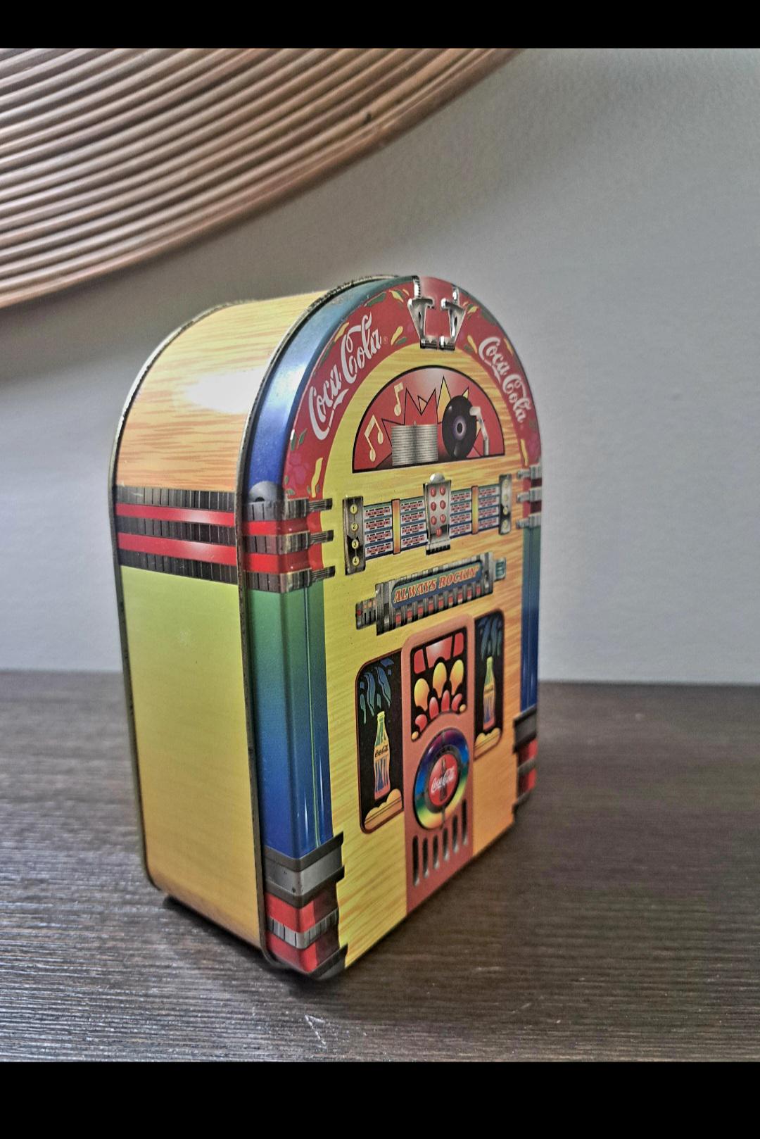 Vintage 1990s Coca Cola Jukebox Themed Decorative Tin Collectable - Etsy