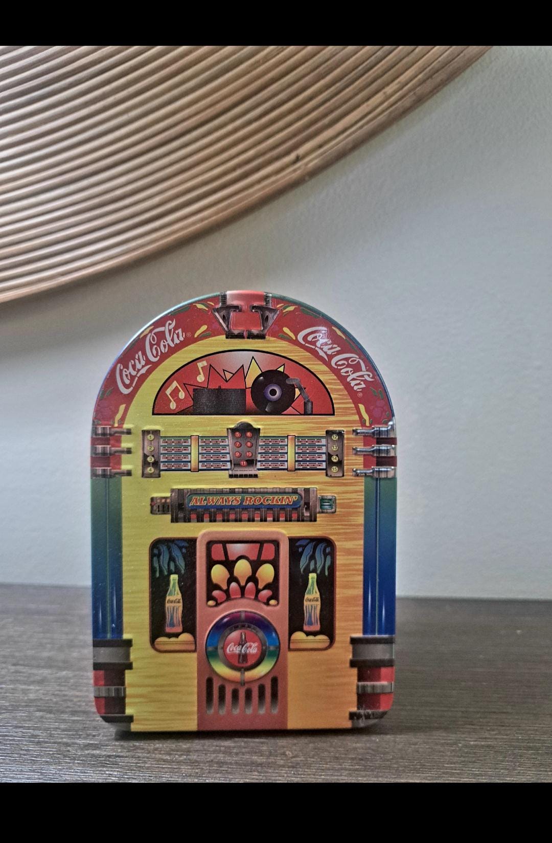 Vintage 1990s Coca Cola Jukebox Themed Decorative Tin Collectable - Etsy