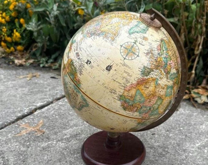 Vintage Repligle World Classic Globe - Etsy