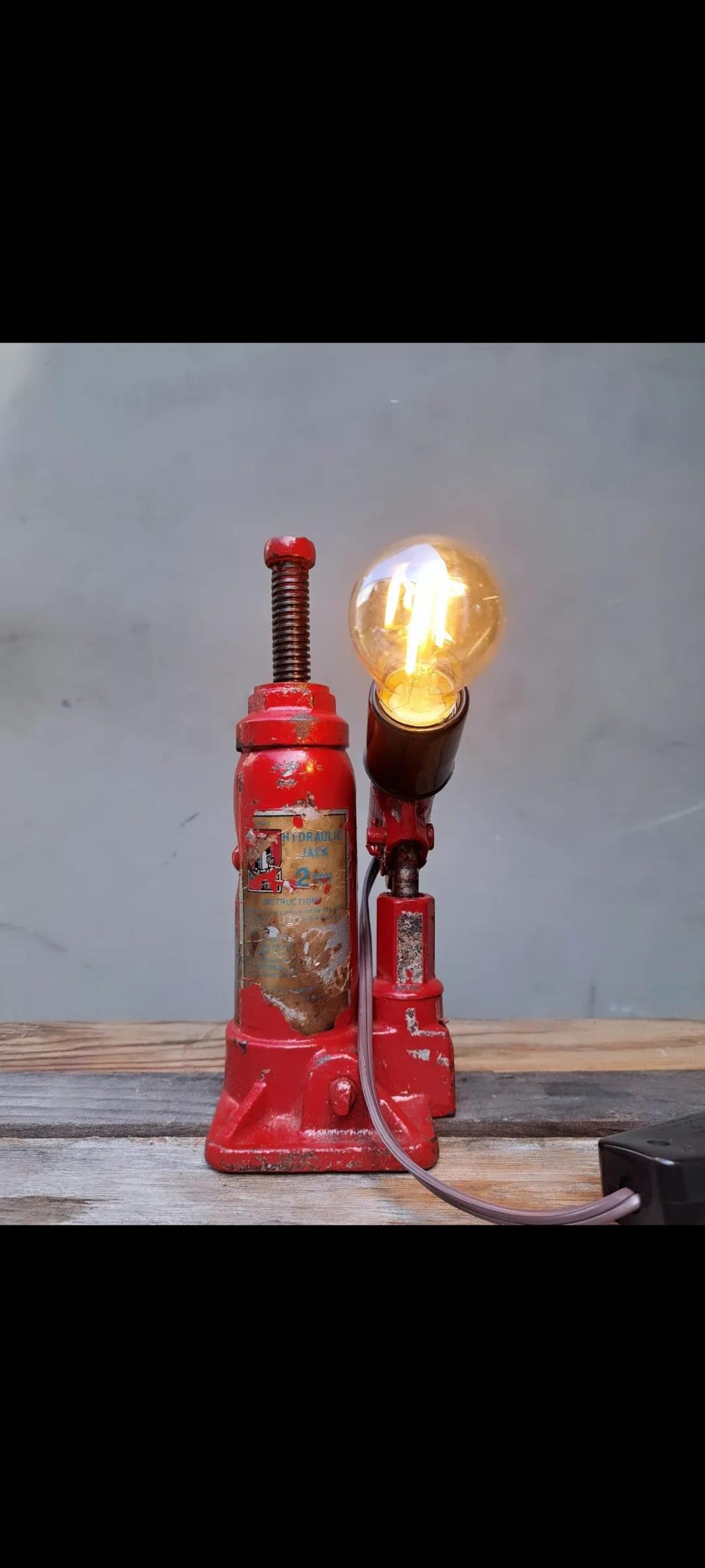 Vintage Car Jack Desk Lamp - Etsy